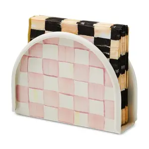 MACKENZIE-CHILDS Rosy Check Napkin Holder