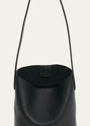 MANSUR GAVRIEL Cabas Mini Leather Shoulder Bag - Black