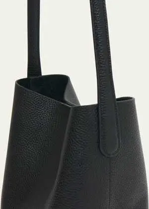 MANSUR GAVRIEL Cabas Mini Leather Shoulder Bag - Black