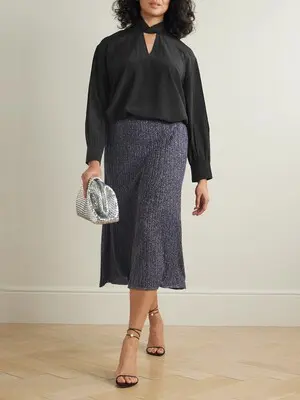 JOSEPH Rivoli Silk Crepe De Chine Blouse