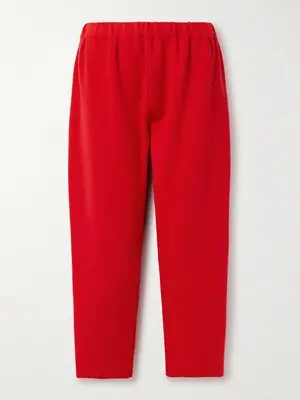 THE ROW Herea Cropped Cashmere Tapered Pants