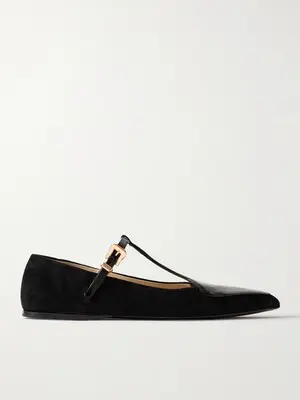 Gabriela Hearst Liv Mary Jane Ballet Flats - Black