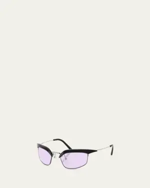Prada B50s Rectangle Sunglasses - Black
