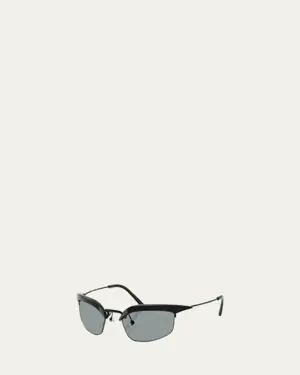 Prada B50s Rectangle Sunglasses - Black