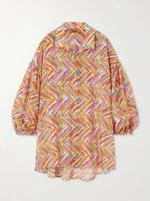 Missoni Printed Cotton And Silk-blend Voile Shirt
