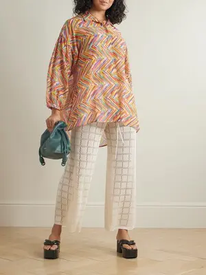 Missoni Printed Cotton And Silk-blend Voile Shirt