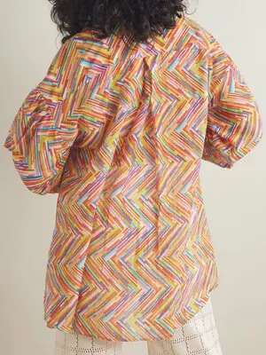 Missoni Printed Cotton And Silk-blend Voile Shirt
