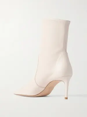 STUART WEITZMAN Power Leather Ankle Boots - Neutrals