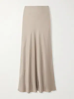 Brunello Cucinelli Cady Maxi Skirt - Neutrals