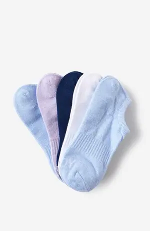 Cotton:on Active Body Low Cut Sneaker Socks 5 Pack Windsurfer Purple Rose