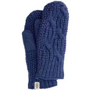 NIRVANNA DESIGNS Nirvana Designs Side Cable Knit Mittens Periwinkle