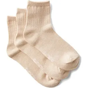 Cotton:on Active Body Mid Crew Socks 3-pack - Oatmeal