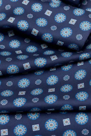 ELIZABETTA Botticellislim Silk Scarf For - Blue