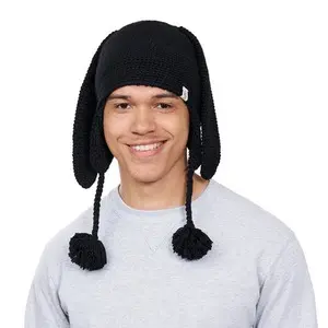 NIRVANNA DESIGNS Long Ear Hat - Black