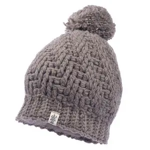 NIRVANNA DESIGNS Swirl Pom Beanie - Cocoa