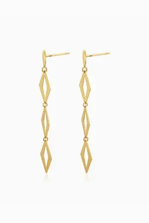 ORADINA 14k Gold Cascade Drop Earrings