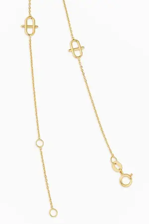 ORADINA 14k Gold Harmony Station Bracelet