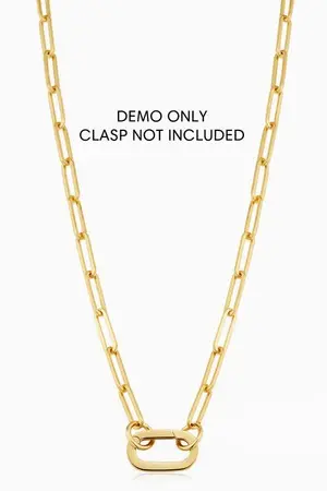 ORADINA 14k Gold Venice Link Necklace