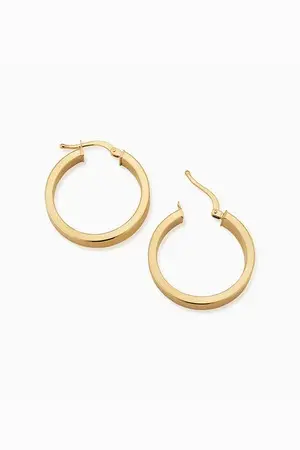 ORADINA 14k Gold Forever Hoop Earrings