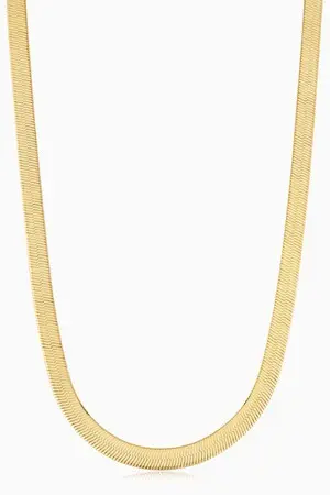 ORADINA 14k Gold Park Avenue Herringbone Chain - Yellow Gold