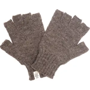NIRVANNA DESIGNS Nirvana Designs Striped And Solid Fingerless Gloves Tweed