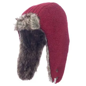 NIRVANNA DESIGNS Wool Trapper Hat - Burgundy