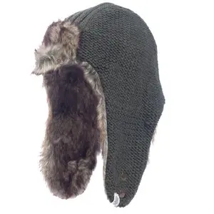 NIRVANNA DESIGNS Wool Trapper Hat - Olive