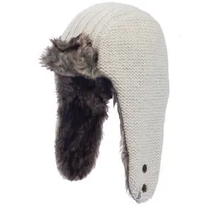 NIRVANNA DESIGNS Wool Trapper Hat - White