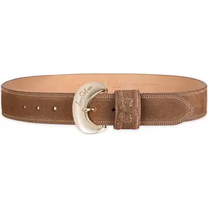 Sam Edelman Leather Belt With Buckle - Tan