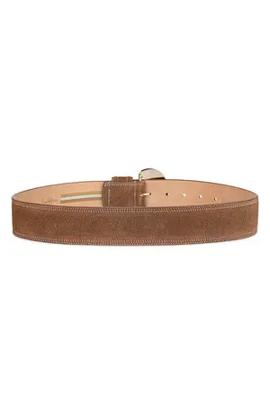 Sam Edelman Leather Belt With Buckle - Tan