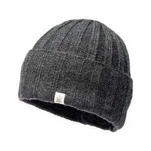NIRVANNA DESIGNS Ribbed Beanie - Charcoal