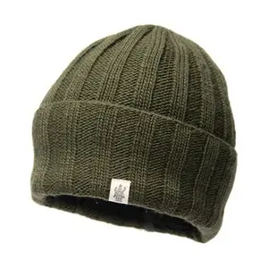 NIRVANNA DESIGNS Ribbed Beanie - Olive