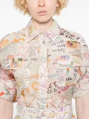 Zimmermann Rolled-sleeve Shirt