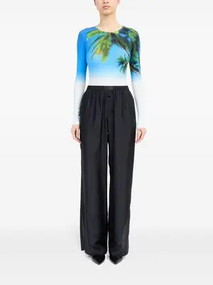 MAISON MARGIELA Silk Palazzo Trousers