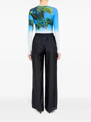 MAISON MARGIELA Silk Palazzo Trousers