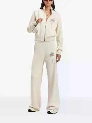 Palm Angels Palm Tree Knitted Trousers - Neutrals
