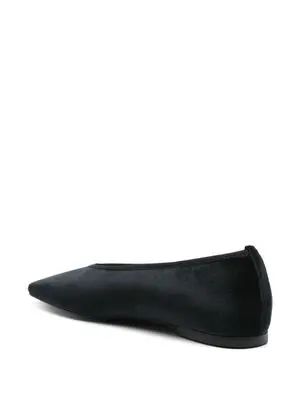 TOTEME Minimalist Velvet Ballerinas