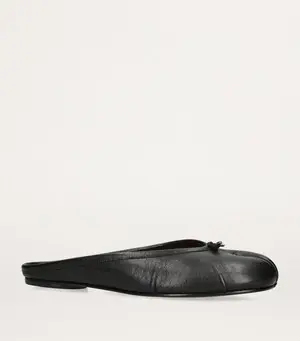 MAISON MARGIELA Leather Tabi Ballerina Mules