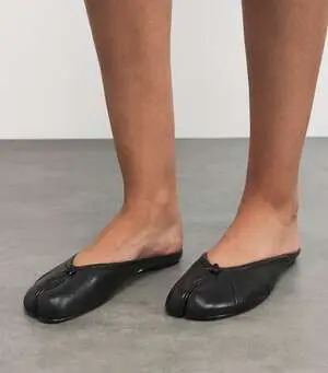 MAISON MARGIELA Leather Tabi Ballerina Mules