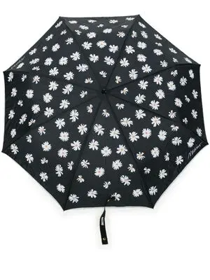 Moschino Daisy-print Umbrella - Black