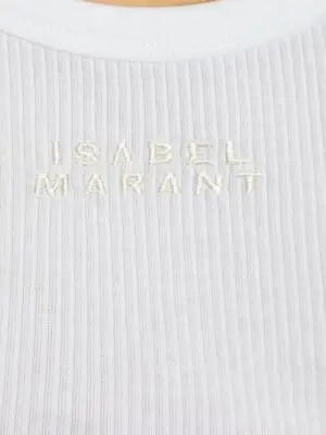 Isabel Marant Thea Logo-embroidered Vest - White