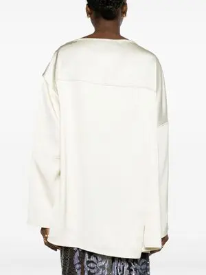 JIL SANDER Seam-detail Crepe Blouse