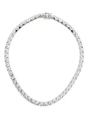 Eddie Borgo Pyramid Necklace - Silver