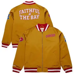 Mitchell & Ness San Francisco 49ers Heavyweight Full-zip Satin Jacket