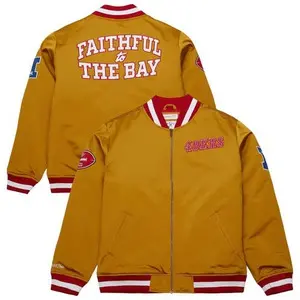 Mitchell & Ness San Francisco 49ers Heavyweight Full-zip Satin Jacket