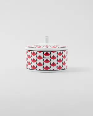 Prada Porcelain Box Vienna Red Motif