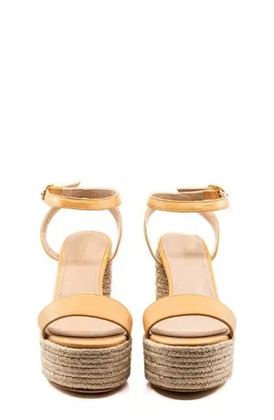 ANDREA GOMEZ Becka Platform Sandal - Camel