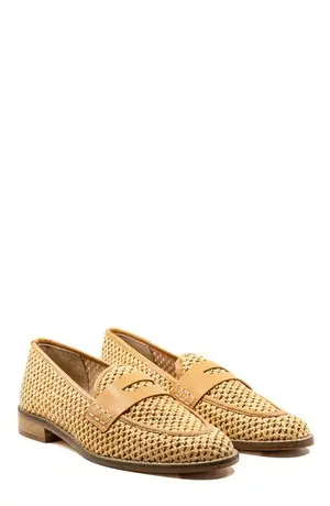 ANDREA GOMEZ Camila Raffia Loafer - Natural Raffia