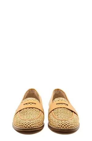 ANDREA GOMEZ Camila Raffia Loafer - Natural Raffia