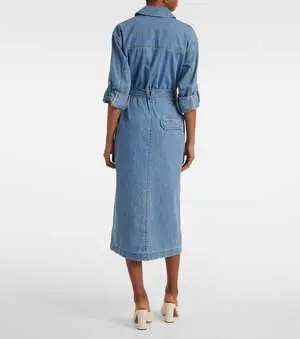 Veronica Beard Evelyn Denim Shirt Dress